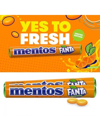 Mentos fanta, mentos orange, rouleau mentos,bonbon mentis,bonbon fanta