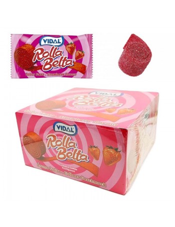 Rolla Belta fraise , rolla vidal, bonbon ruban,confiserie ruban fraise