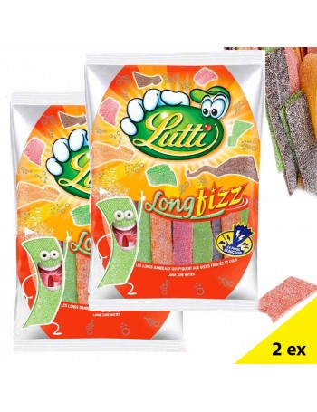 Longfizz Lutti, Bonbon bandeau, long fizz acidulé