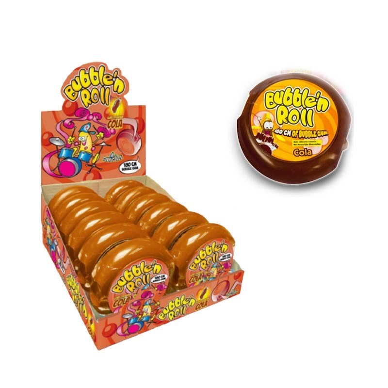 Bubble'n Roll, bubble gum cola, chewing gum rouleau cola