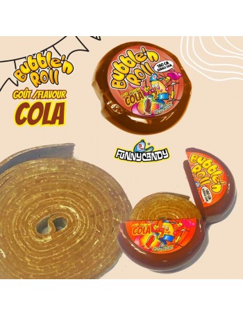 Bubble'n Roll, bubble gum cola, chewing gum rouleau cola