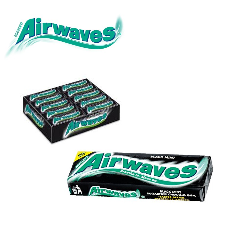 Airwaves Black Menthol, chewing gum fraicheur