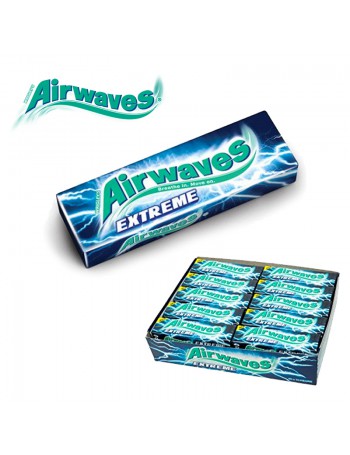Airwaves Extreme Menthol chewing gum, airwaves extrême