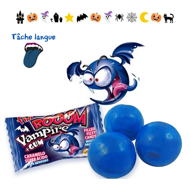 Bubble Gum Vampire Fini, bonbon Halloween, vampire halloween gum