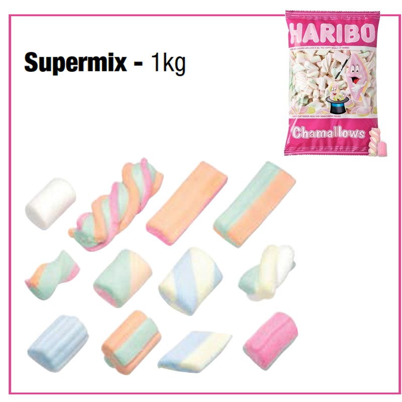 Chamallows Haribo Classic,chamallows Original,chamallows blanc et rose