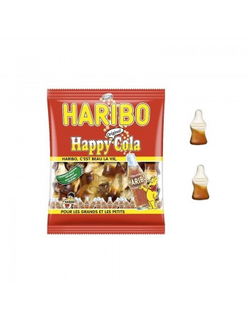 Mini Bouteille Happy Cola Haribo, petite happy cola, mini happy cola