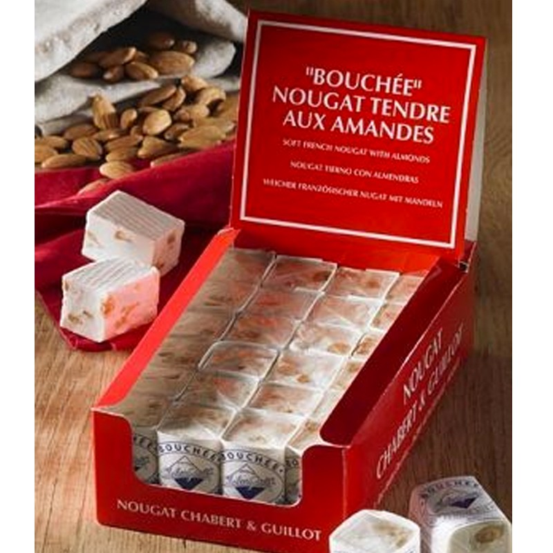 Nougat tendre de Montélimar, nougat chabert,nougat mou,nougat moelleux