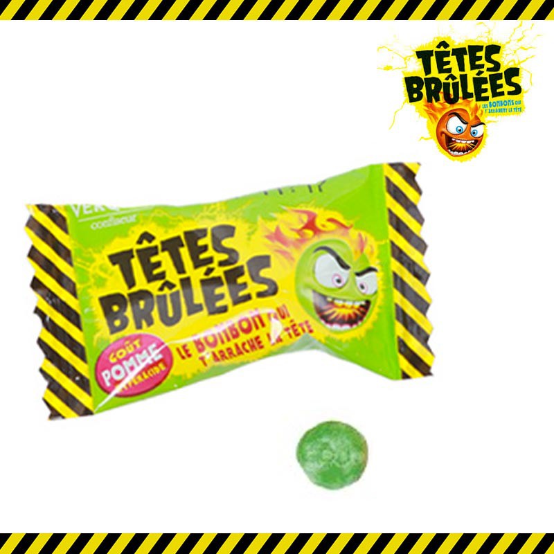 Têtes brûlées pomme, tete brulée pomme, TETE BRULEES POMME, bille pomme