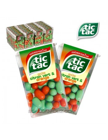 Tic Tac Citron Vert et Orange, pastille tic tac orange citron