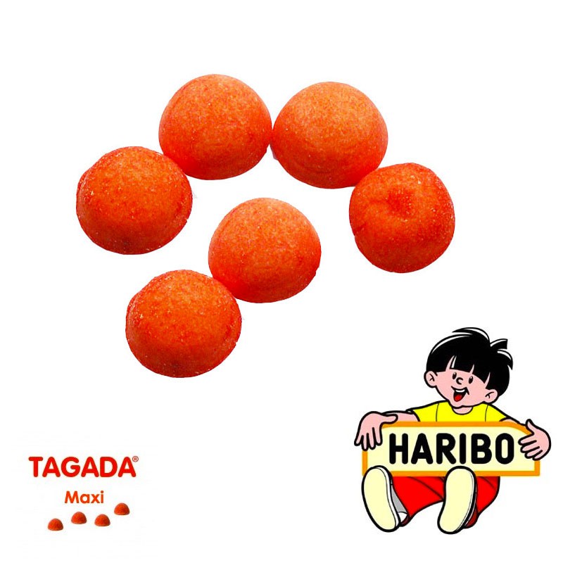 Maxi Fraise Tagada, bonbon guimauve de Haribo,fraise tagada géante