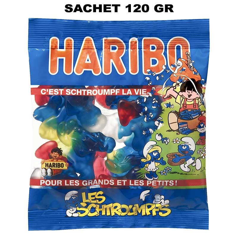 Schtroumpfs, bonbon gélifié Haribo Schtroumpf, Les Schtroumpfs bonbons