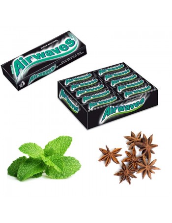 Airwaves Black Menthol, chewing gum fraicheur