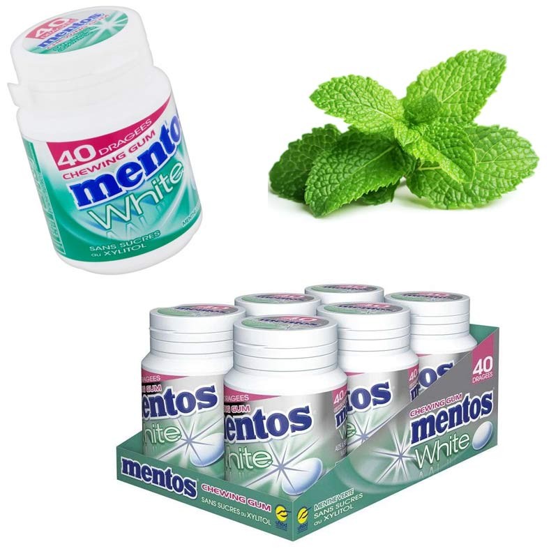 bonbons Mentos, Pastille Mentos, chewing-gum Mentos