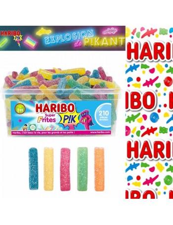 Super Frite Pik 210 bonbons, Frites Pik Haribo, bonbon frite HARIBO