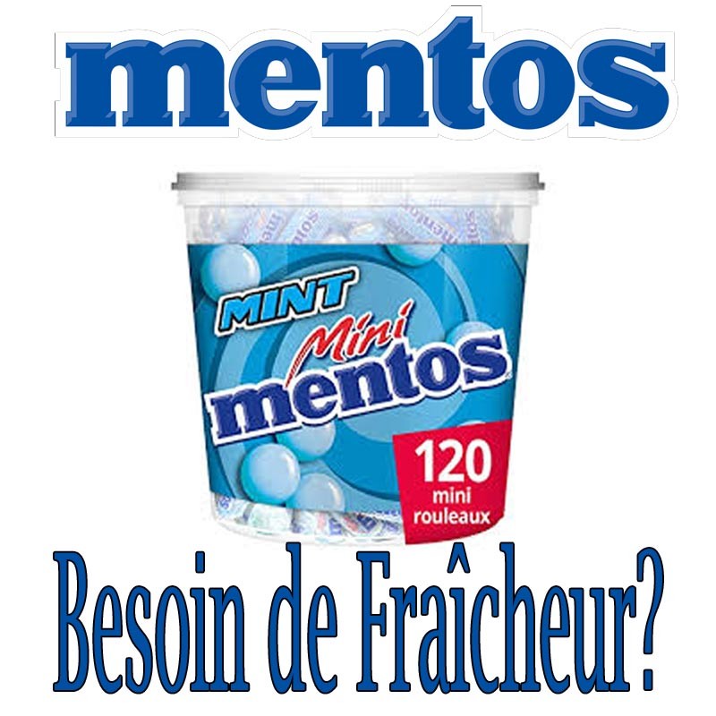 Mentos menthe, mentos mint, rouleau mentos
