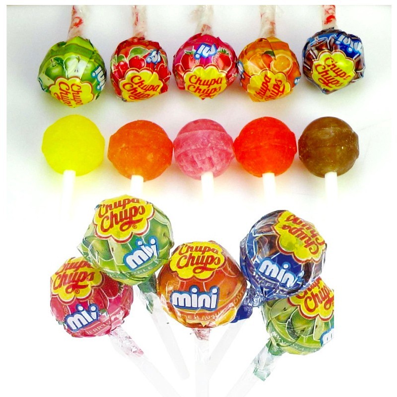 Mini ChupaChups mélange sucette chupa chups,petite sucette chupa chups