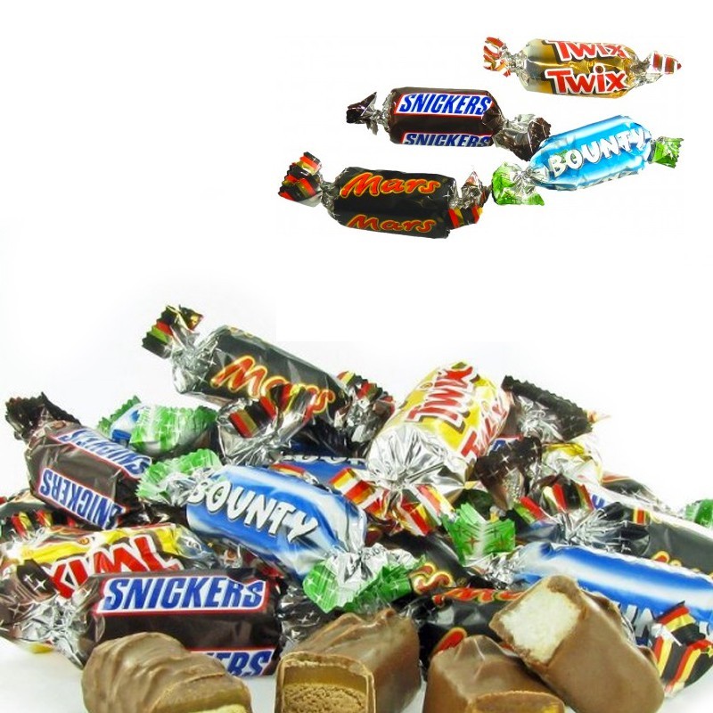 Miniatures MIX Mars Bounty Snickers Twix (800 grammes)