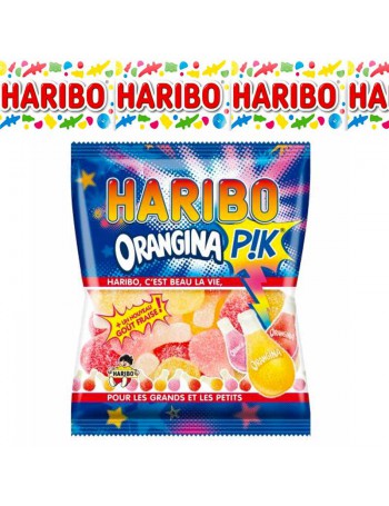 Orangina Pik Haribo, bonbon orangina 120gr, orangina Haribo sachet