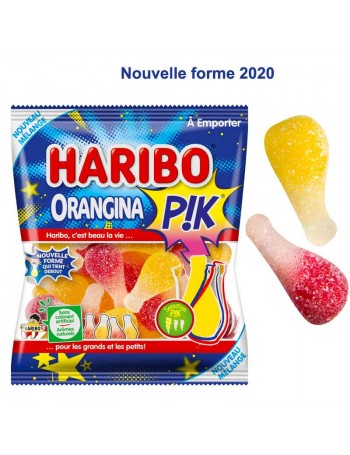 Orangina Pik Haribo, bonbon orangina 120gr, orangina Haribo sachet